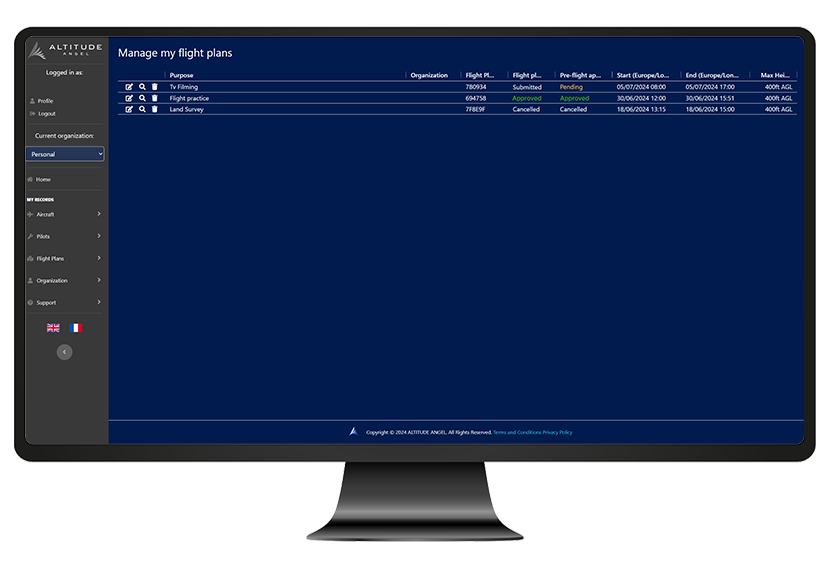 Operator Portal | Plan Drone Operations with Altitude Angel